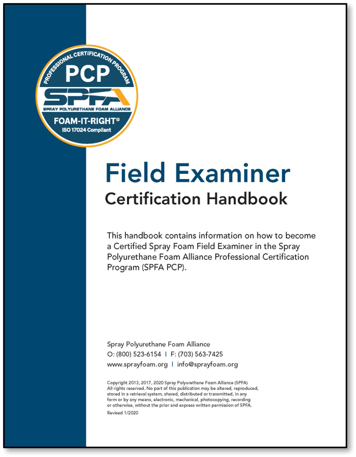 Supplier Rep and Field Examiner Certification - Spray Polyurethane Foam ...
